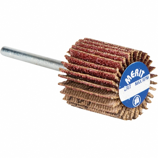 Norton - Mounted Flap Wheel: 3/4" Dia, 5/8" Face Width, 320 Grit ...