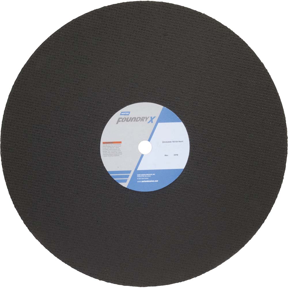 Norton - Cutoff Wheel: Type 1 (01/41), 20" Dia, 5/32" Thick, 1" Hole ...