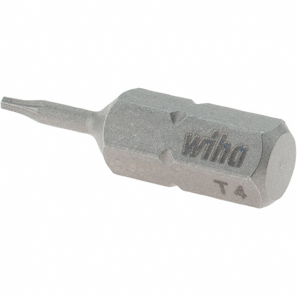 Wiha - 1/4" Drive T4 Torx Screwdriver Bit - 47453972 - MSC Industrial ...