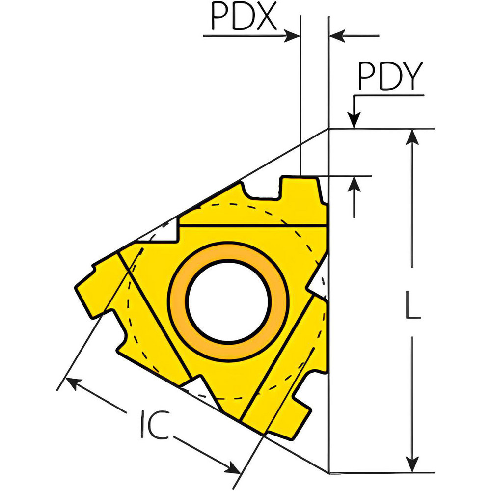 Vargus - Laydown Threading Insert: 4FIR5BUT75 VTX, Carbide | MSC Direct