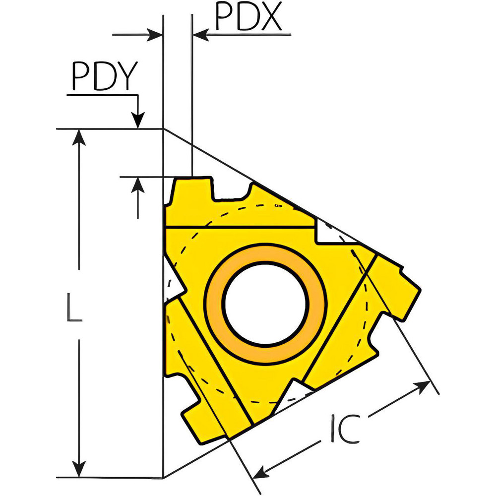Vargus - Laydown Threading Insert: 4FER6VAM VTX, Carbide | MSC Direct