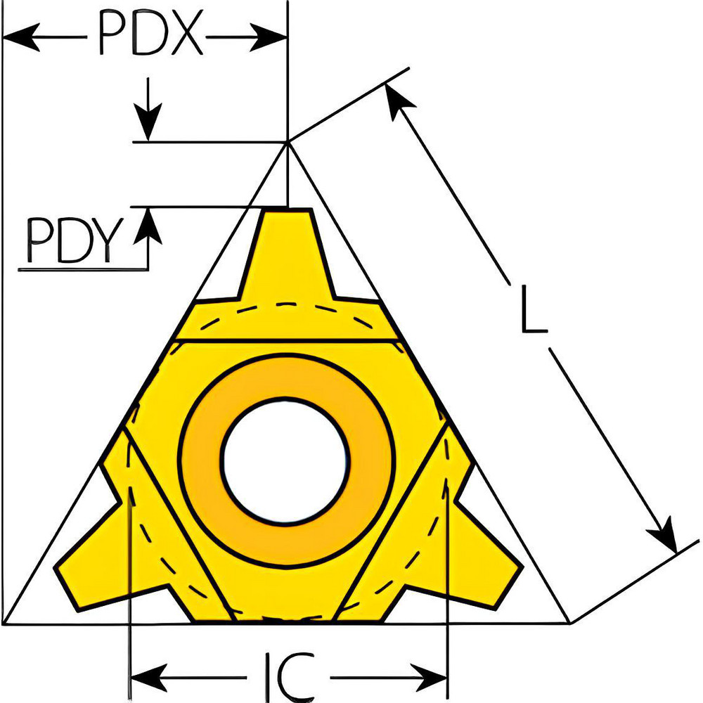 Vargus - Laydown Threading Insert: 4UE3.5ACME-2G VTX, Carbide | MSC Direct