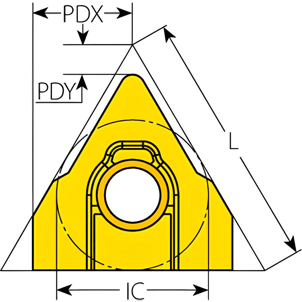 Vargus - Laydown Threading Insert: 5MGER12.0ISO VKX, Carbide | MSC Direct