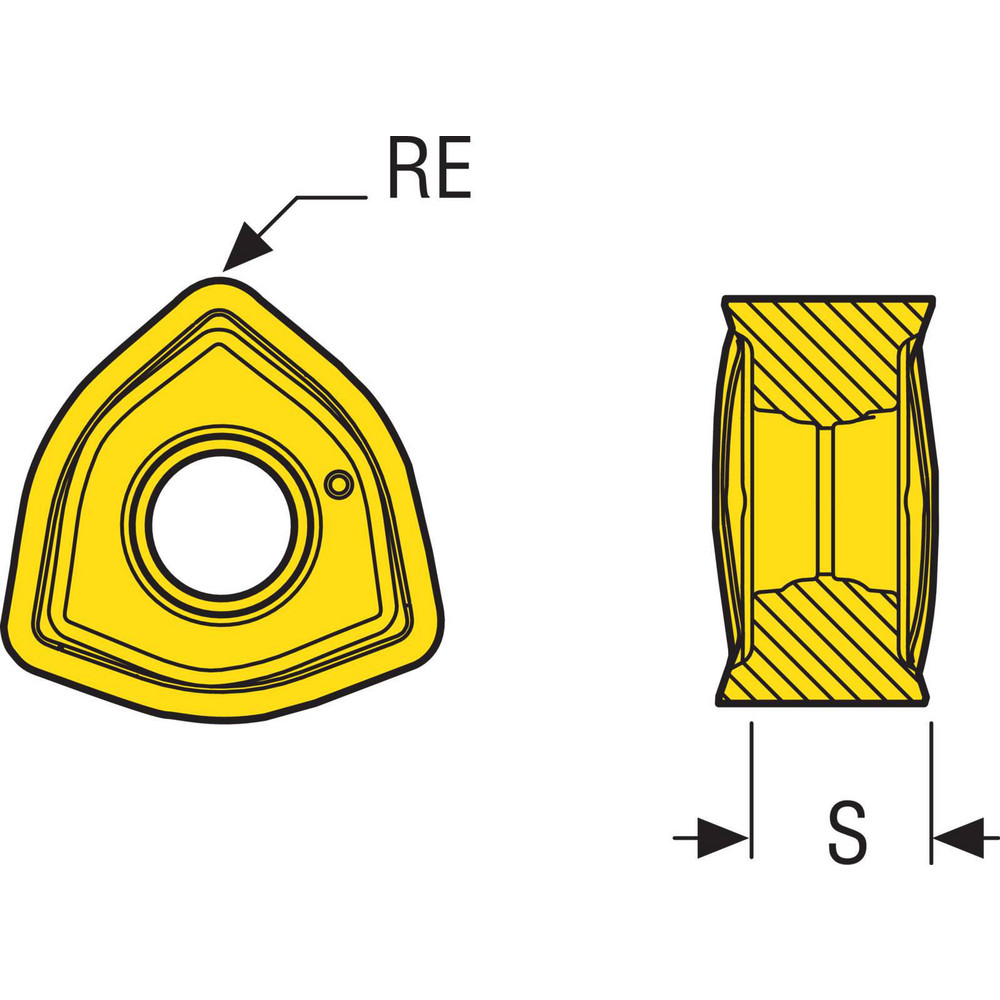 Seco - Milling Insert: ANSI 218.21-230TR-06-ME13, ISO 218.21-230TR-06 ...