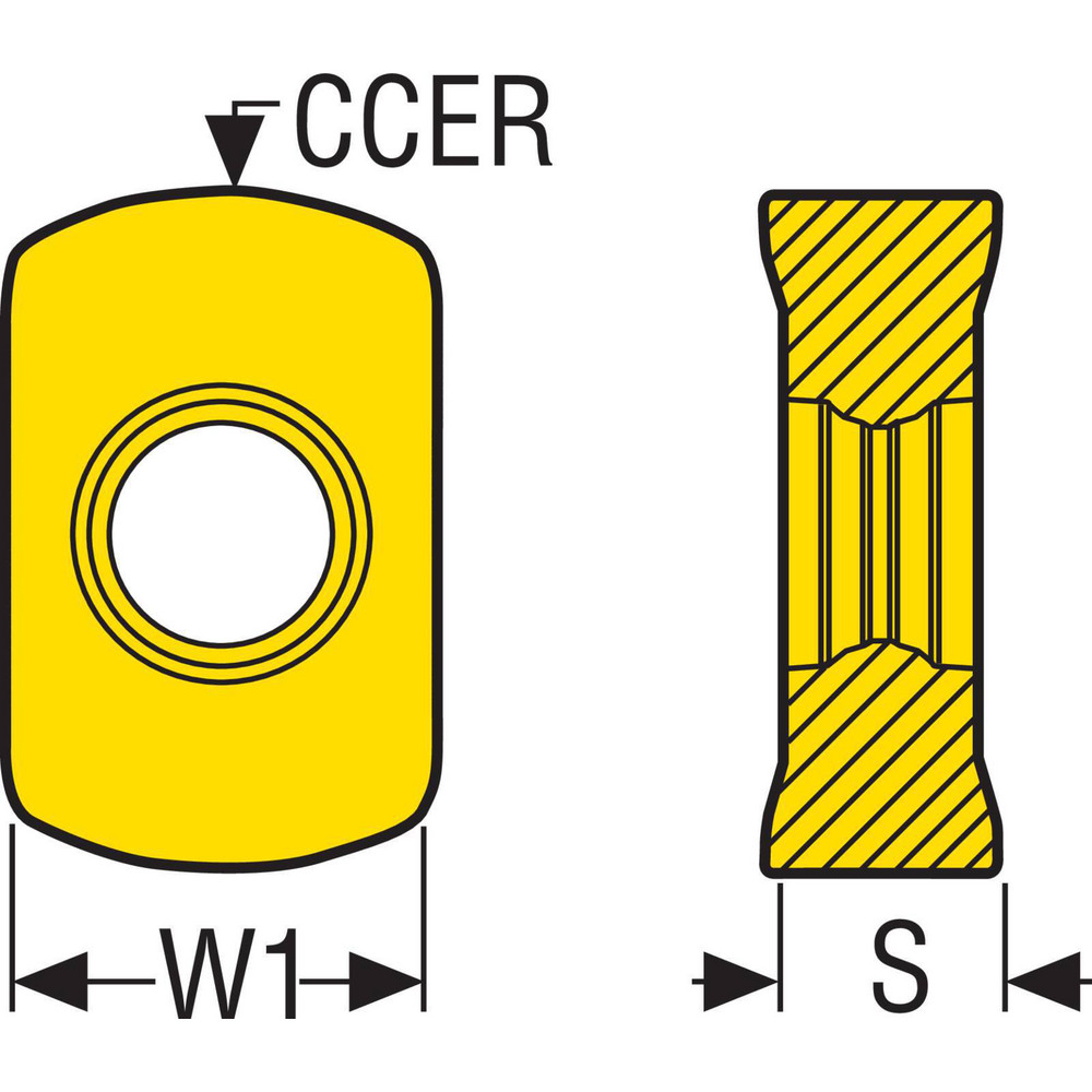 Seco - Milling Insert: ANSI LOHT060310TR-M07, ISO LOHT060310TR-M07 ...