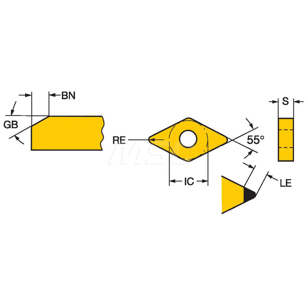 Sandvik Coromant - Turning Insert: DNGA432S0530F 7135, CBN | MSC Direct