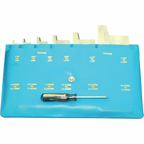 Mitutoyo - Adjustable Parallel Sets; Includes: Pouch, Hex Wrench ...