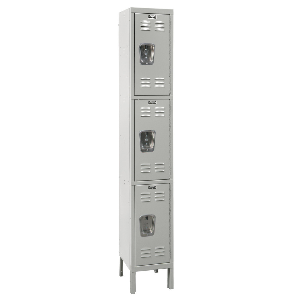 Hallowell - 1-Wide Locker: 12" Wide, 18" Deep, 78" High, Padlock | MSC ...