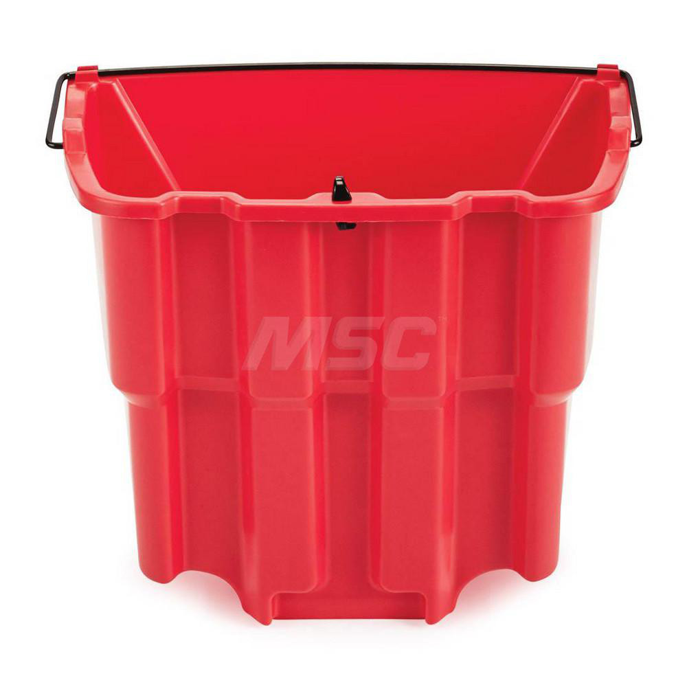 Rubbermaid - WaveBrake 18 Qt Dirty Water Bucket, Red | MSC Direct