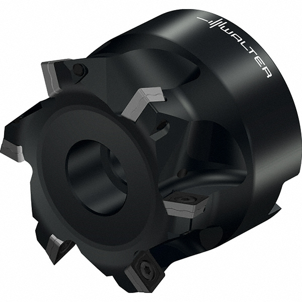 Walter - Indexable High-Feed Face Mill: 49.3 to 66 mm Cut Dia, 27 mm ...