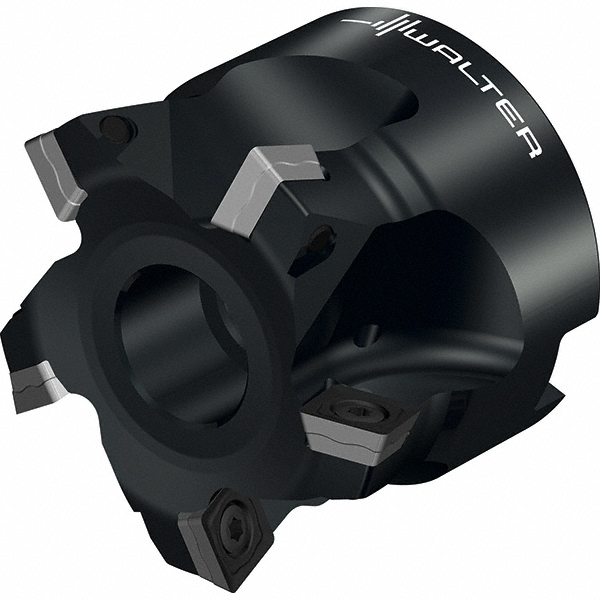 Walter - Indexable High-Feed Face Mill: 35.3 to 52 mm Cut Dia, 22 mm ...