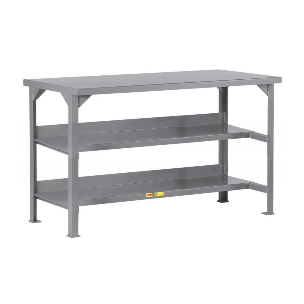 Little Giant® - Welded Work Table: 72" Wide, 30" Deep, 36" High, Powder ...