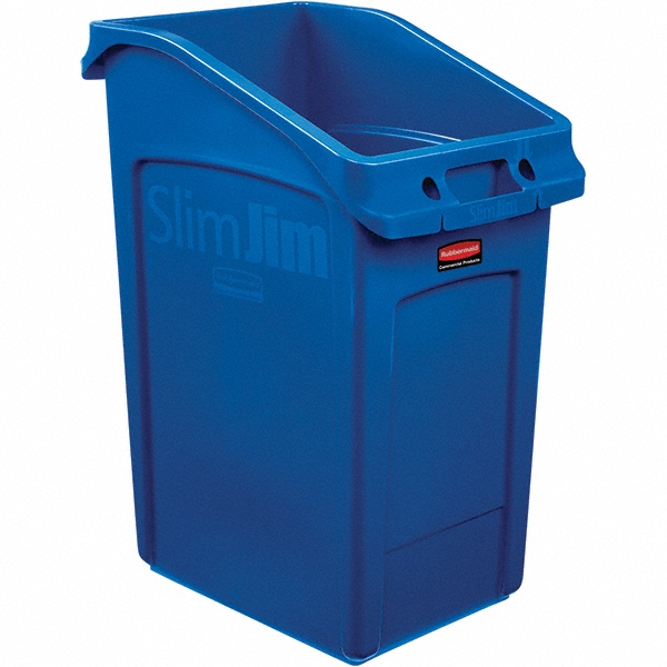 Rubbermaid - 23 Gal Rectangle Blue Trash Can - 48078364 - MSC ...