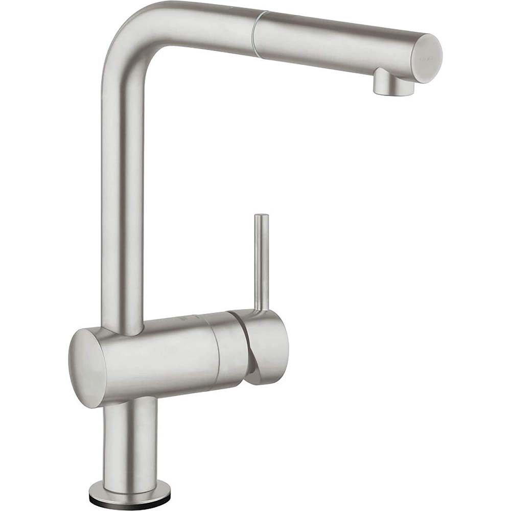 Grohe - Single-Handle Pull-Out Kitchen Faucet Single Spray 1.75 GPM ...