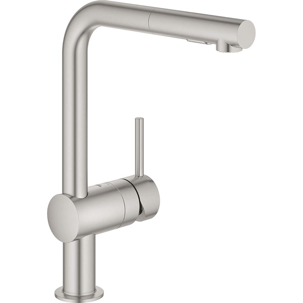 Grohe - Single-Handle Pull-Out Kitchen Faucet Dual Spray 1.75 GPM | MSC ...