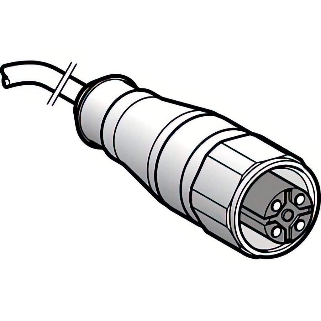 Telemecanique Sensors - M12, Four-Pin, Female & Straight Connector: 4 A ...