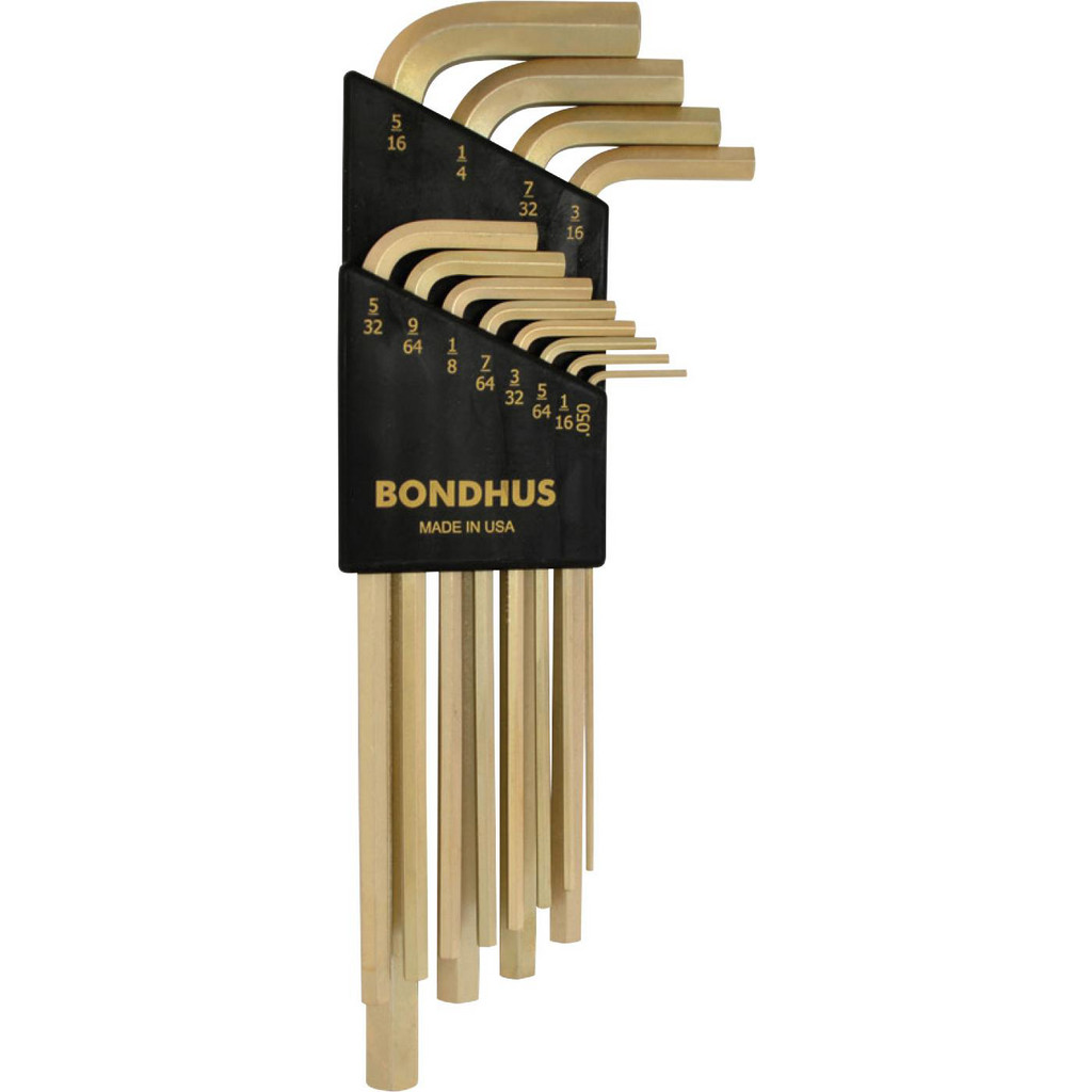 Bondhus - Hex Key Sets: Tool Type: Hex Tip Hex Key L-Wrench Set, With ...