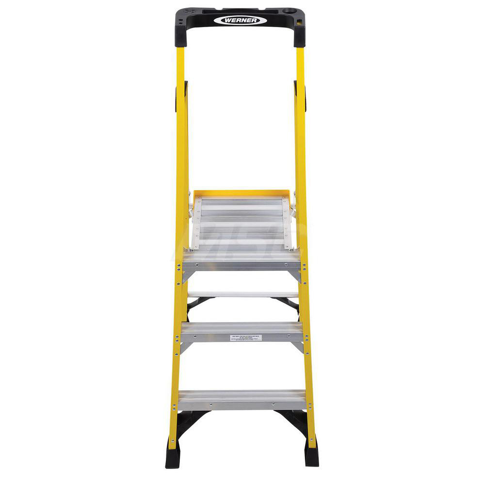 Werner - 3 Step Fiberglass Foldable Step Ladder: Type IAA 375 lb ...