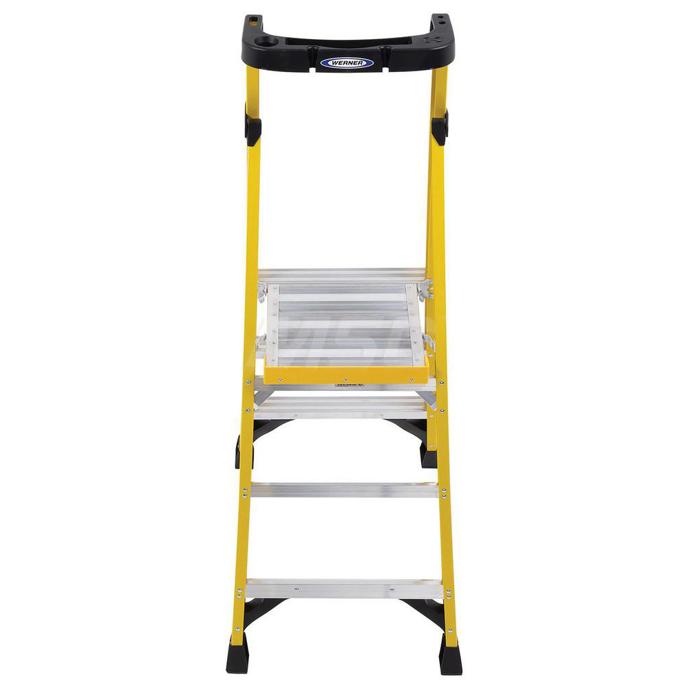 Werner - 3 Step Fiberglass Foldable Step Ladder: Type IAA 375 lb ...