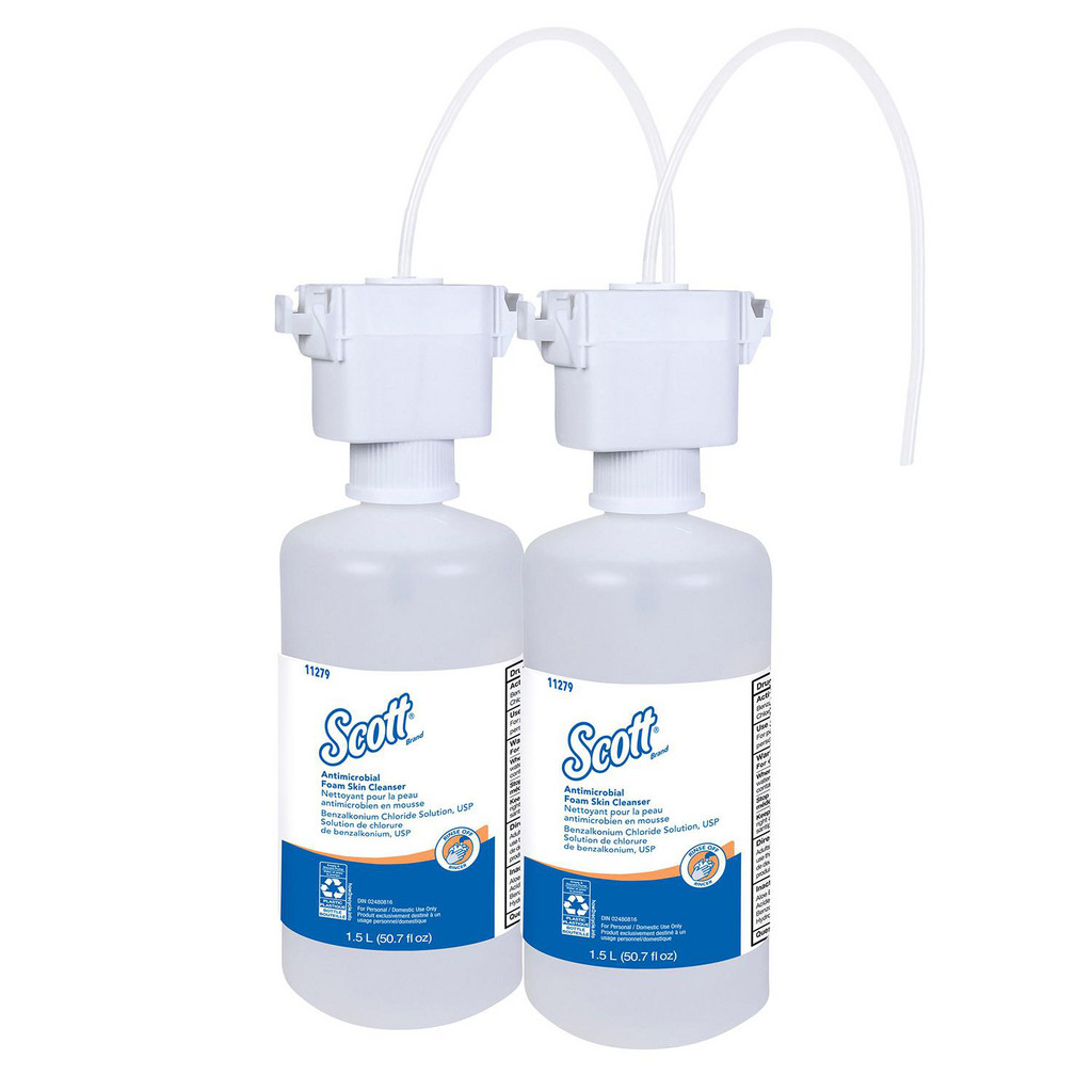 Scott - Antimicrobial Foam Skin Cleanser, 1.5 L Counter-Mount Hand Soap ...