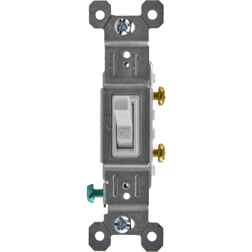 Pass & Seymour - 1 Pole, 120 VAC, 15 Amp, Specification Grade Toggle ...