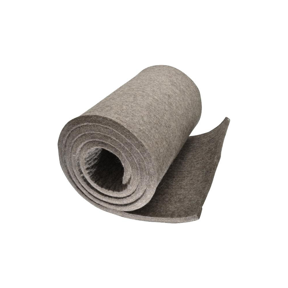 Made in USA - 12" Long,72" Wide, 1/2" Thick, Gray Pressed Wool Felt ...