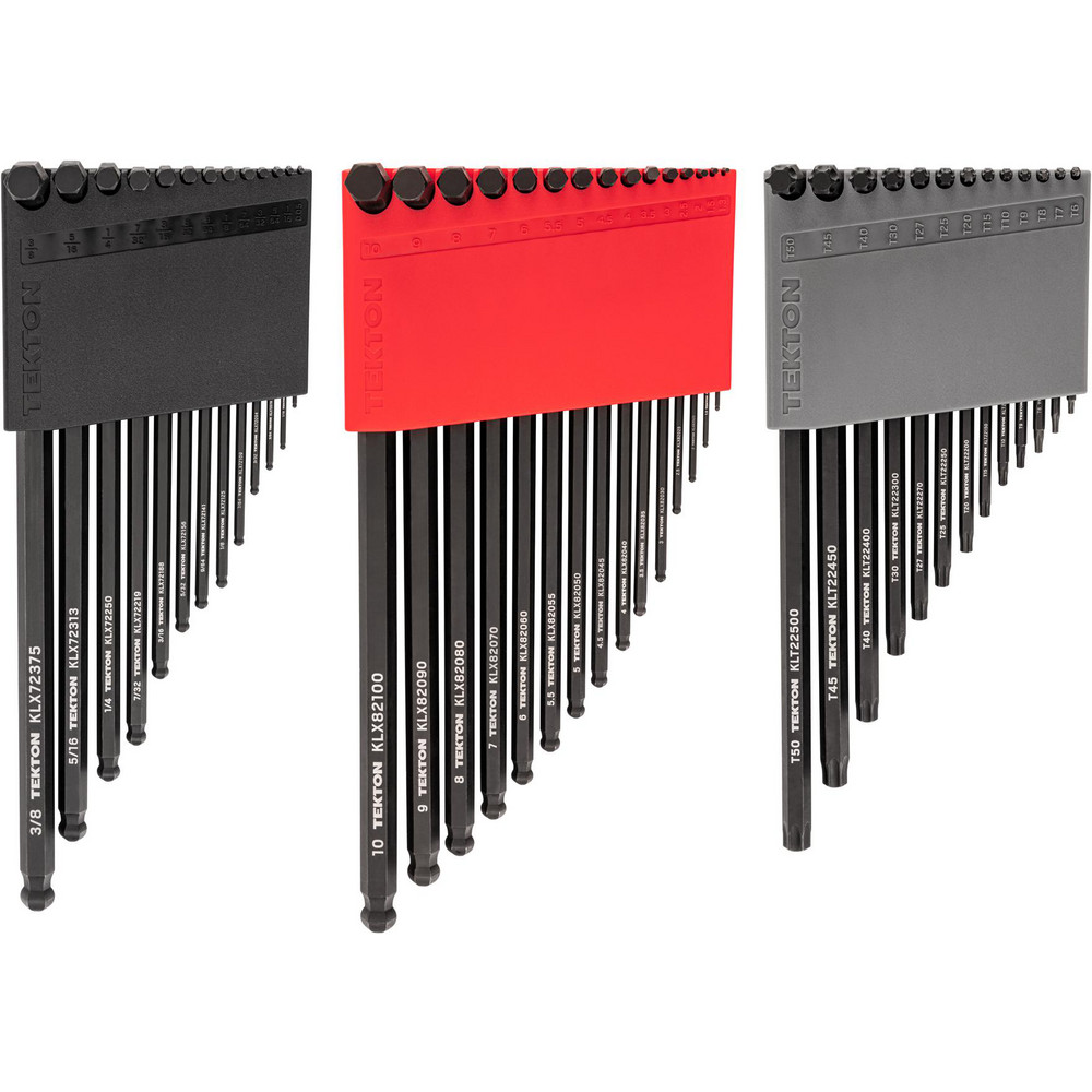 Tekton - Hex Key Sets: Tool Type: Hex Key Set; Handle Type: L-Wrench ...
