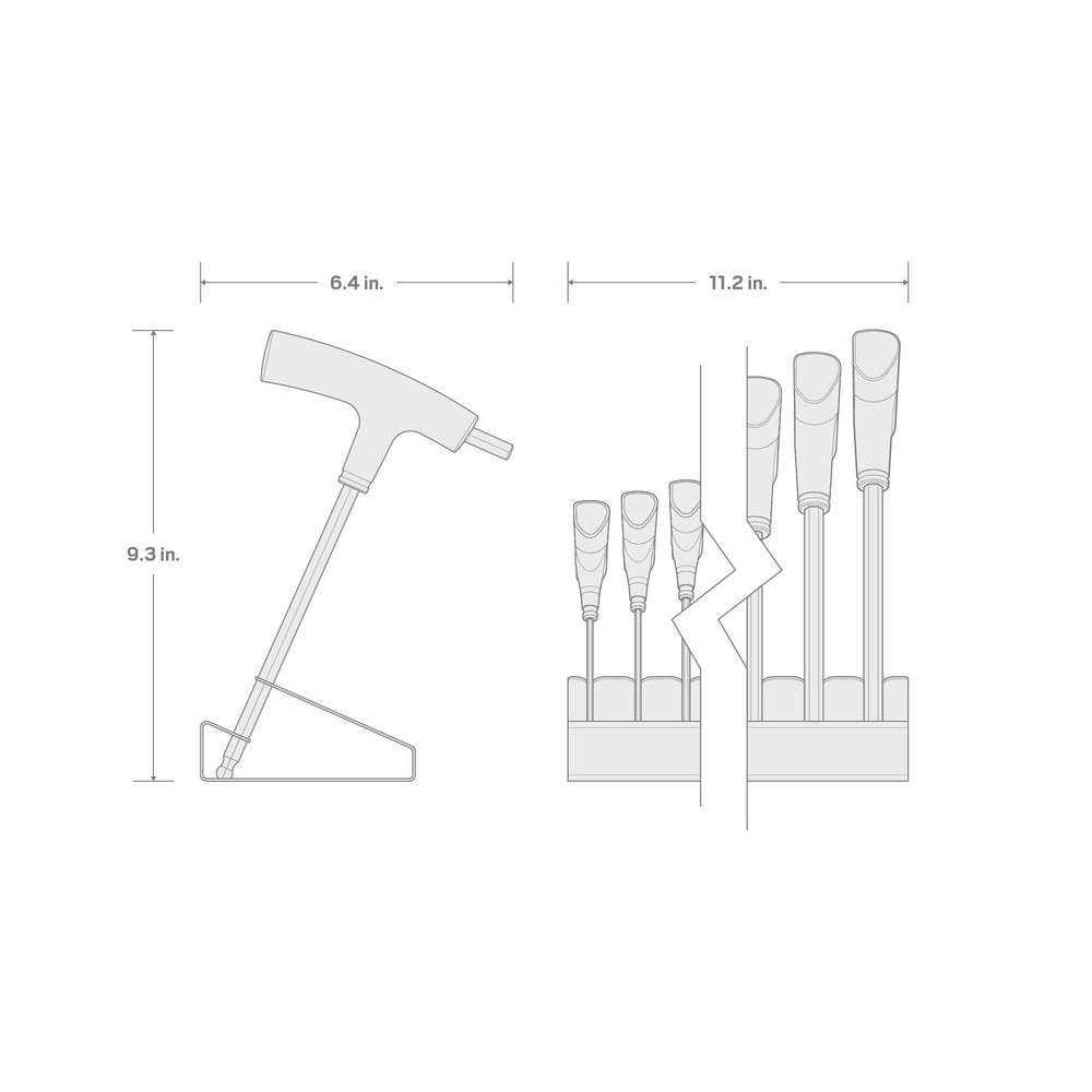 Tekton - Hex Key Sets: Tool Type: Hex Key Set; Handle Type: T-Handle ...