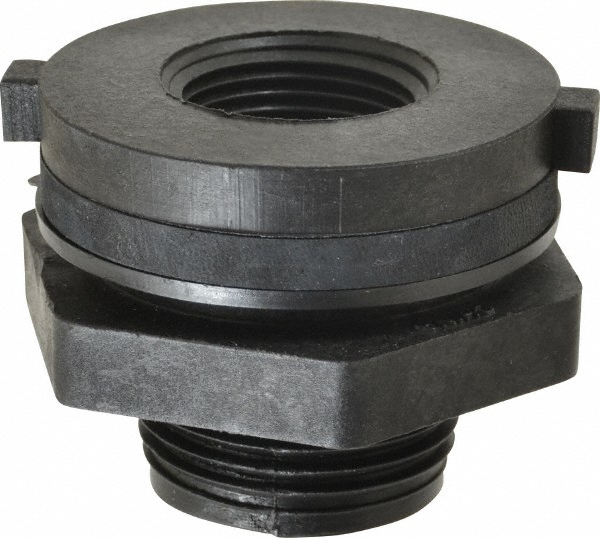 Green Leaf - 3/4 FTP Polypropylene Threaded Tube Bulkhead Fitting ...