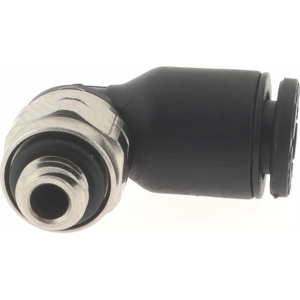 Legris - 5/32" OD, 10-32 UNF, Nylon/Nickel Plated Brass Push-to-Connect Male Elbow - 48618961 ...