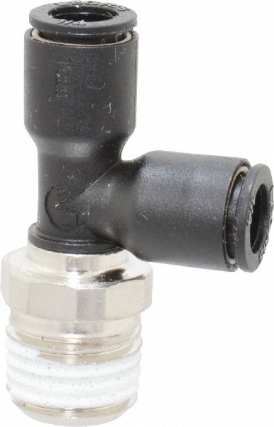 Legris - 1/4" OD, 1/4 NPT, Nylon/Nickel Plated Brass Push-to-Connect Male Run Tee - 48620405 ...