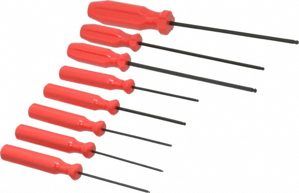 Eklind - 8 Piece, 0.05 to 5/32" Ball End Hex Driver Set - 48624779 ...