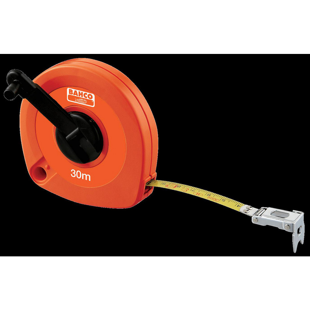 Bahco - Tape Measures: Length Ft.: 30.000; Graduation (Inch): 1/16 ...
