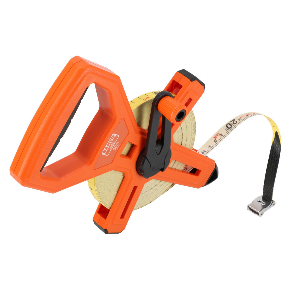 Bahco - Tape Measures: Length Ft.: 100.000; Graduation (Inch): 1/16 ...
