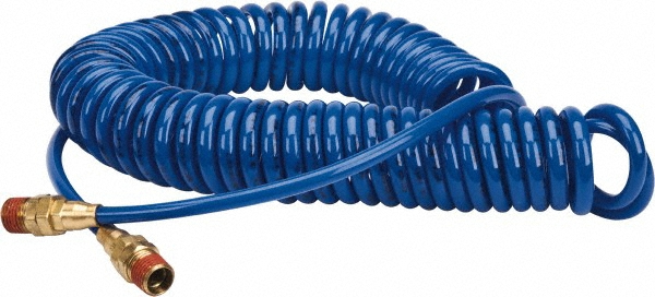Coilhose Pneumatics - Coiled & Self Storing Hose: 20' Long, Male Swivel ...