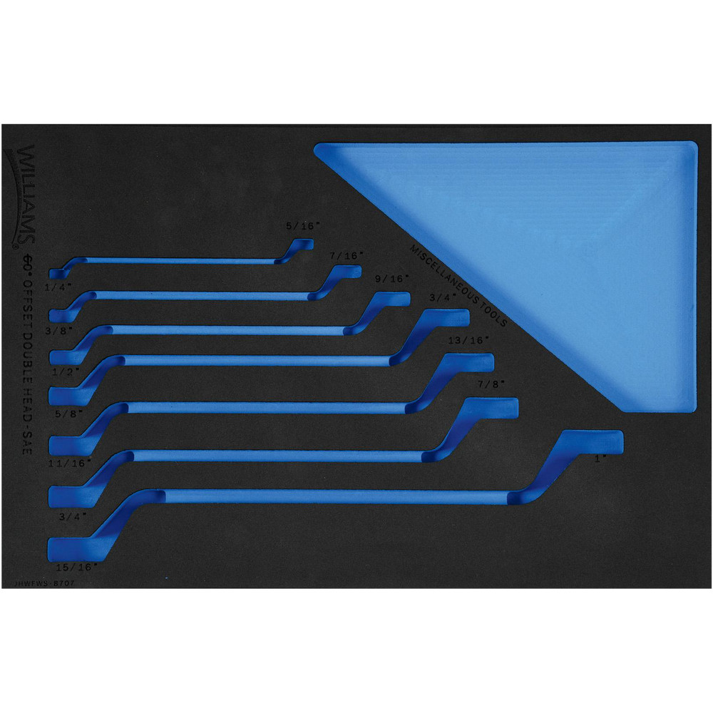 Williams - Tool Box Case & Cabinet Inserts: Type: Foam Insert; For Use ...