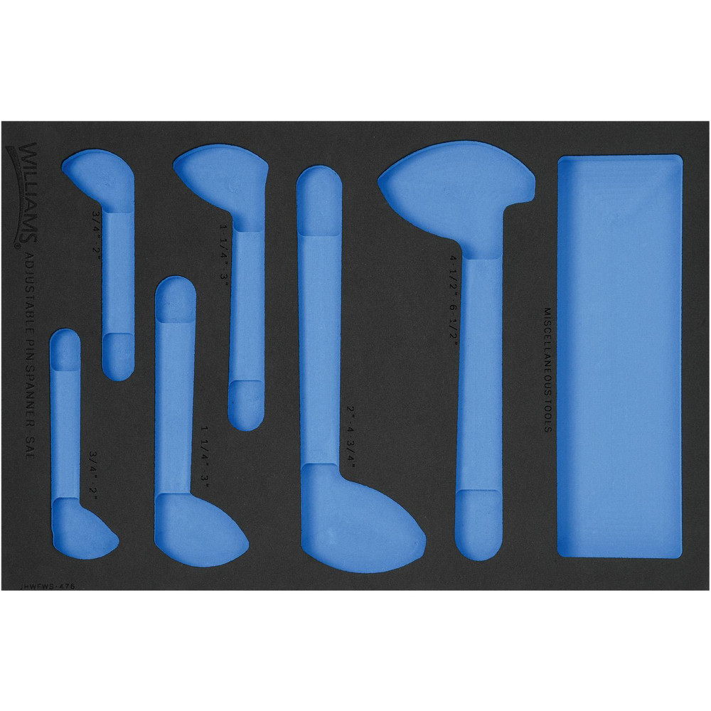 Williams - Tool Box Case & Cabinet Inserts: Type: Foam Insert; For Use ...