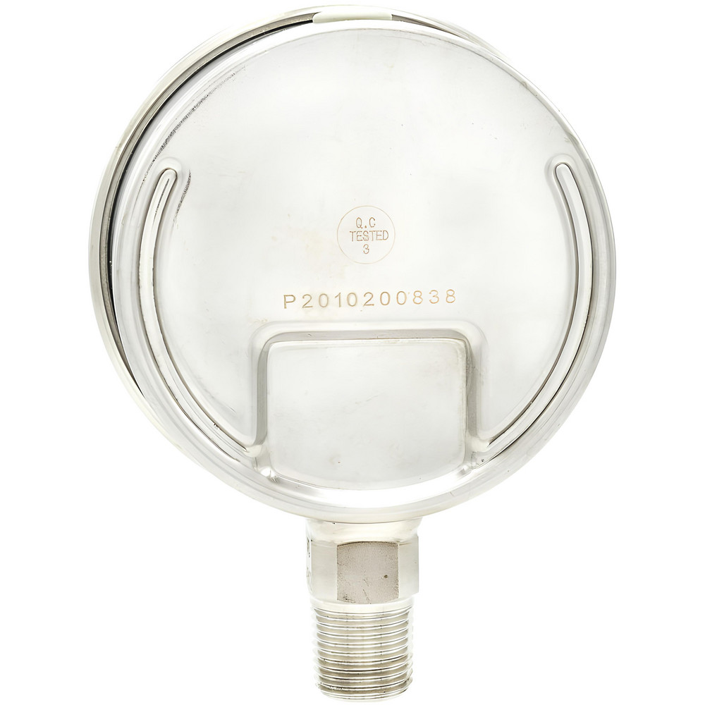 ESP Pro - Pressure Gauge: 4" Dial Dia, 0 to 4,000 psi, 1/2" NPT, Bottom ...