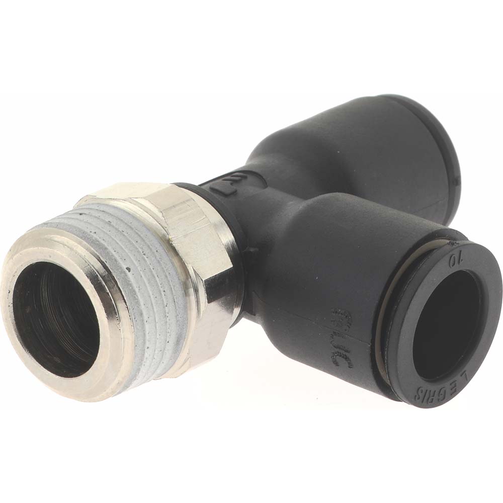 Legris - 10mm OD, 3/8 BSPT, Nylon/Nickel Plated Brass Push-to-Connect Male Run Tee - 48681357 ...