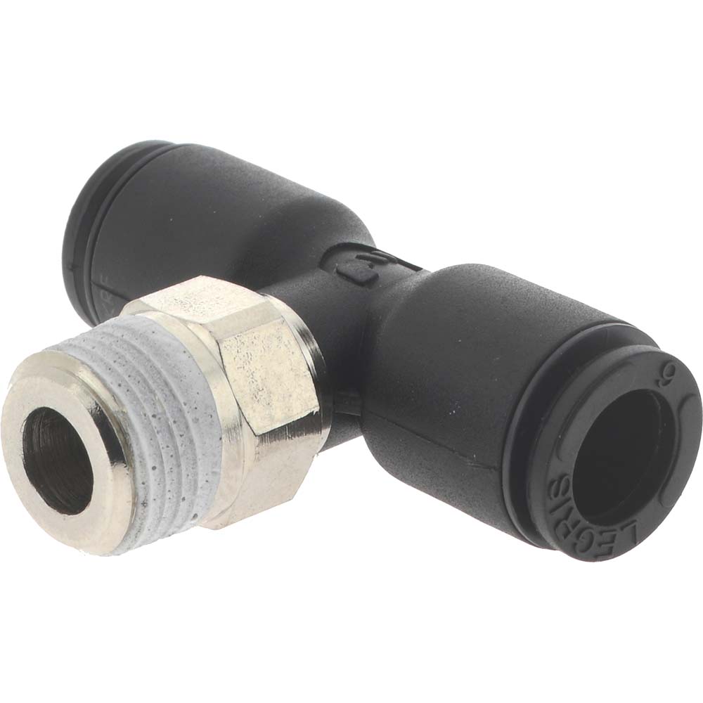 Legris - 6mm OD, 1/8 BSPT, Nylon/Nickel Plated Brass Push-to-Connect Male Branch Tee - 48682124 ...