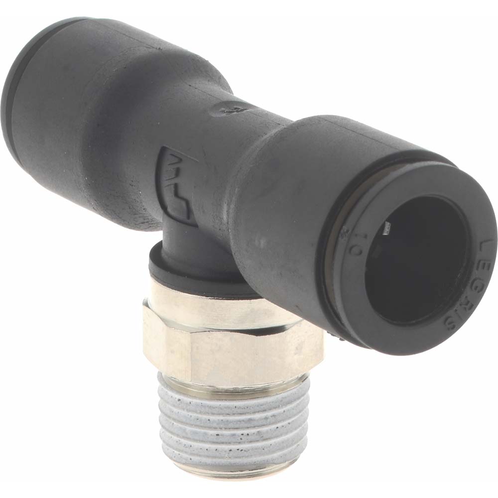 Legris - 10mm OD, 1/4 BSPT, Nylon/Nickel Plated Brass Push-to-Connect Male Branch Tee - 48682249 ...