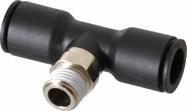 Legris - 12mm OD, 1/4 BSPT, Nylon/Nickel Plated Brass Push-to-Connect Male Branch Tee - 48682330 ...