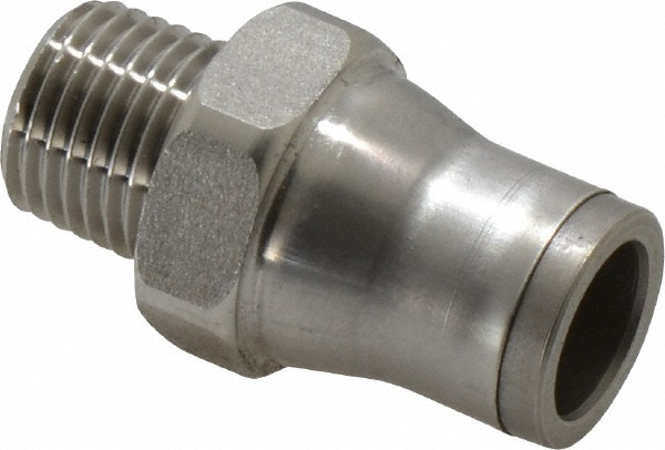 Legris - 10mm Outside Diam, 1/4 BSPT, Stainless Steel Push-to-Connect ...
