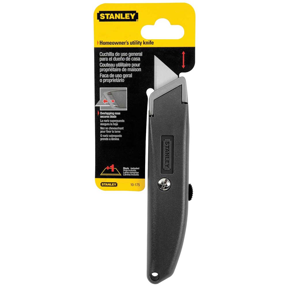 Stanley - Utility Knife: Retractable Blade, 3-Position | MSC Direct