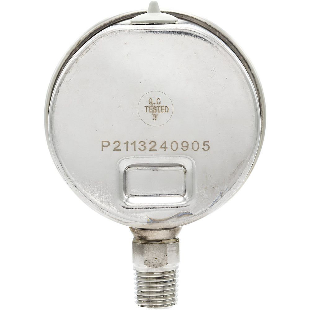 ESP Pro - Pressure Gauge: 2-1/2" Dial Dia, -30 to 60 psi, 1/4" NPT, Bottom Mount | MSC Direct