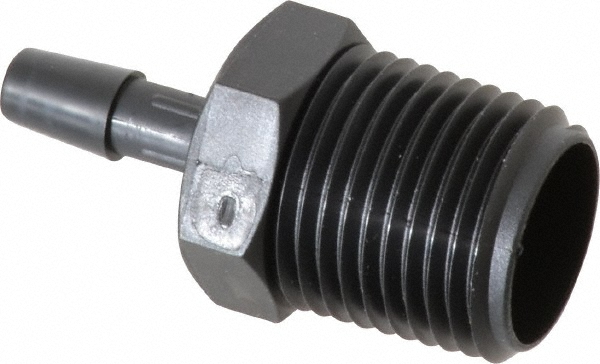 Made in USA - 1/4" Barb, 1/4, Nylon Single Barbed Tube Adapter ...