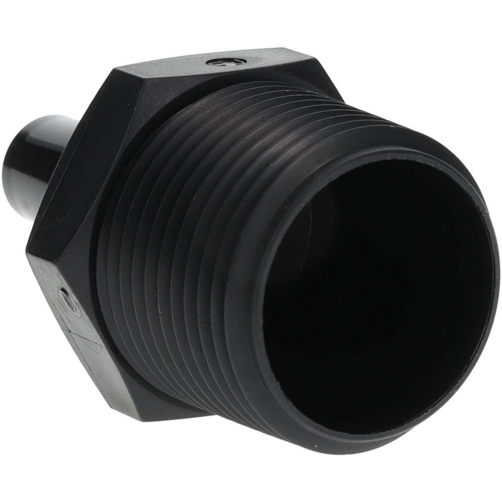 Made in USA - Barbed Tube Adapter: Single Barb, 3/8" Barb, 3/4" NPT ...