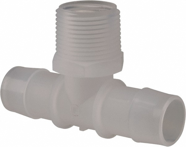 Made in USA - Barbed Tube Branch Tee: 1" Barbs, 1" NPT | MSC Direct