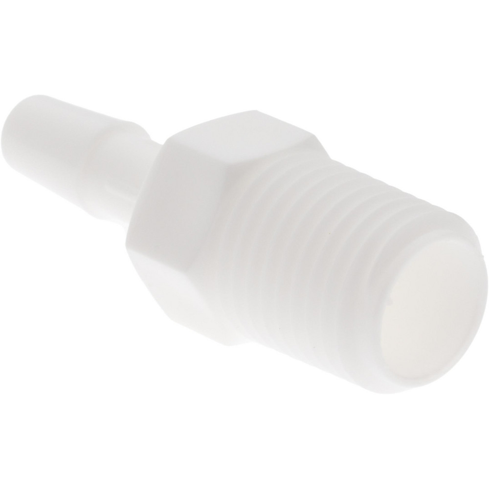 Made in USA - Barbed Tube Adapter: Single Barb, 1/4" Barb, 1/4" NPT ...