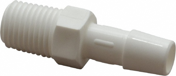 Made in USA - 3/8" Barb, 3/8, Polypropylene Single Barbed Tube Adapter ...